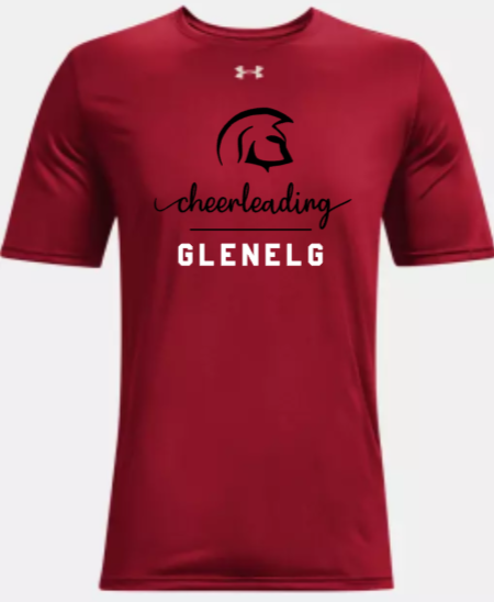Ghs Cheer Under Armour Performance Short Sleeve Shirt Red White Or
