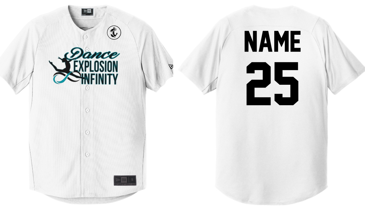 Dance Explosion Infinity - New Era Baseball Jersey (White) – Crab ...