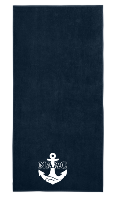 NAAC Swimming - Navy Blue Towel – Crab & Anchor Apparel