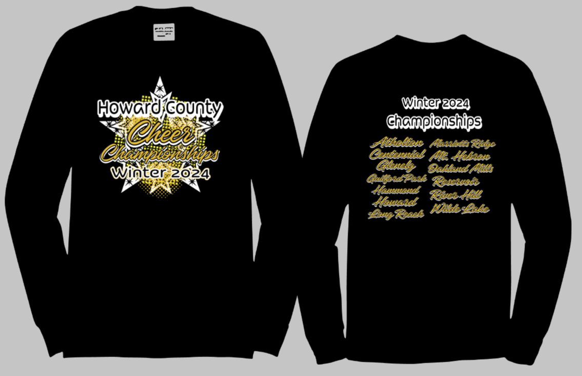 Howard County Cheer - 2024 Championships Long Sleeve Shirt – Crab ...