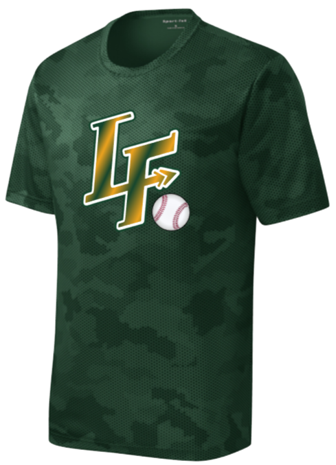 LF Baseball - LF Gradient Camo Hex Short Sleeve Shirt (Forest Green or ...