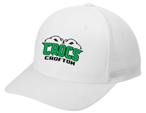Crofton Crocs - White Flex Fit Hat – Crab & Anchor Apparel
