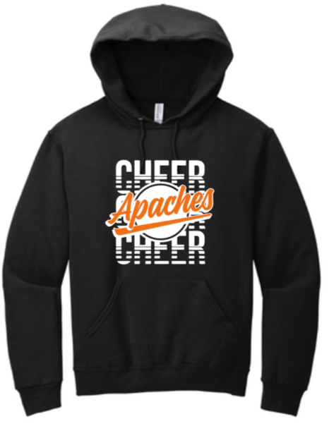 Apaches Cheer - Orange Glitter Hoodie (Black) – Crab & Anchor Apparel