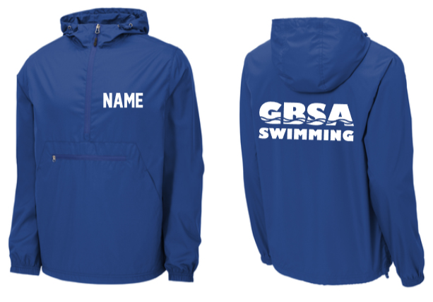 GBSA - Blue Packable Windbreaker – Crab & Anchor Apparel