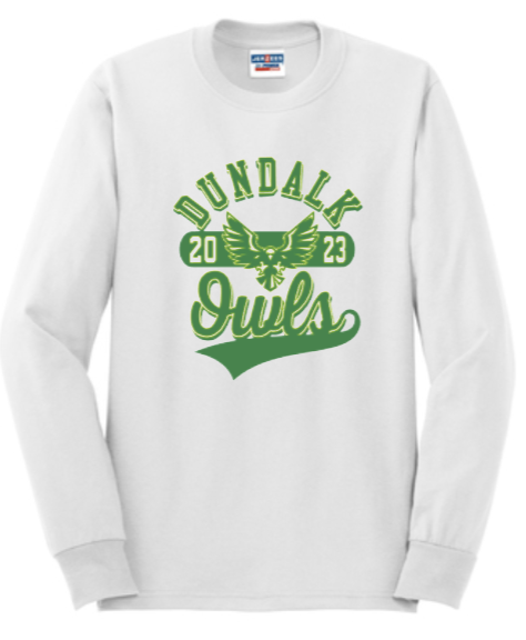 Dundalk Cheer - DHS Long Sleeve T Shirt (Gold, White or Grey) – Crab ...