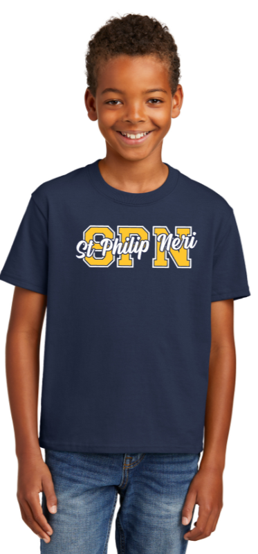 SPN - Spirit - Navy Blue Short Sleeve Shirt (Youth and Adult Sizes ...