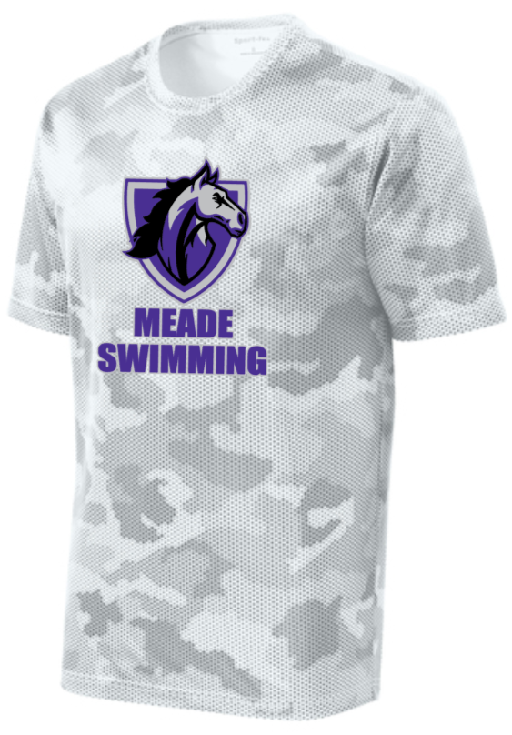MEADE Swimming - White Camo Hex Short Sleeve Shirt – Crab & Anchor Apparel