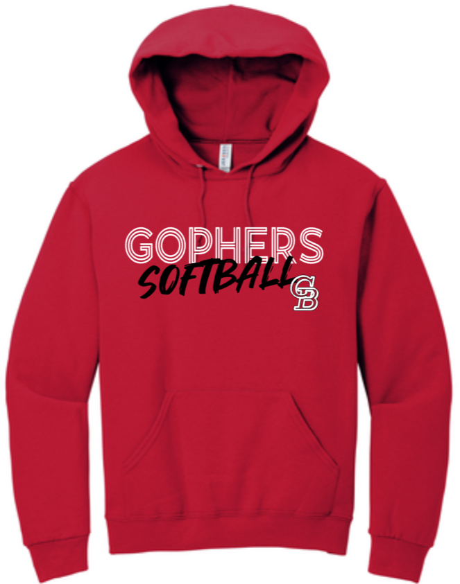 GB Softball - Adopt a Gopher - Hoodie Sweatshirt – Crab & Anchor Apparel