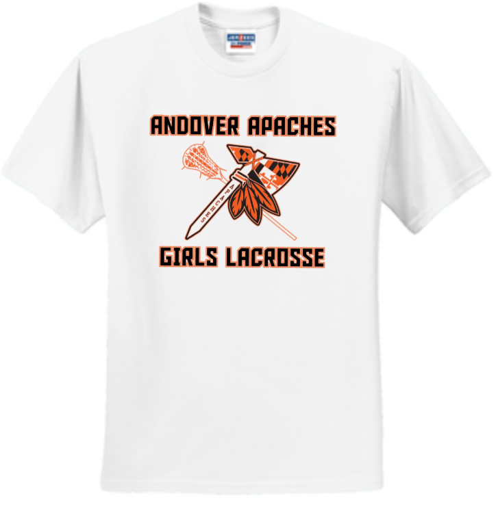 Apaches WLAX - Official Short Sleeve T Shirt (Black, White or Grey ...
