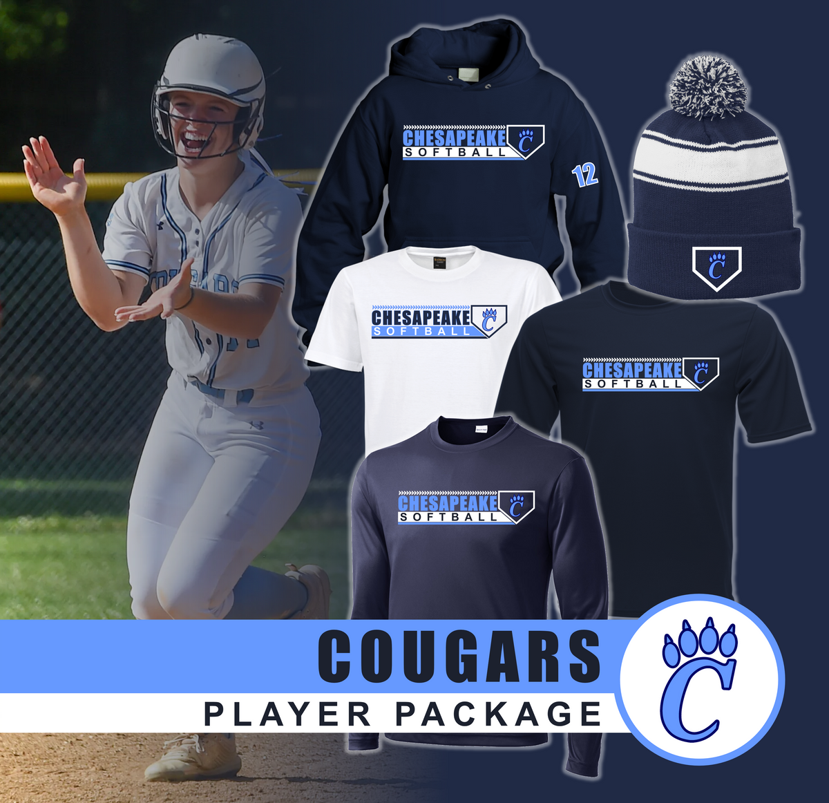 CHS Softball Player Package Order – Crab & Anchor Apparel