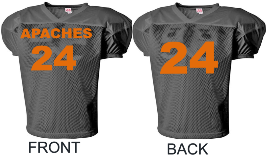 Apaches Football Jersey Order - 8.15.24 – Crab & Anchor Apparel