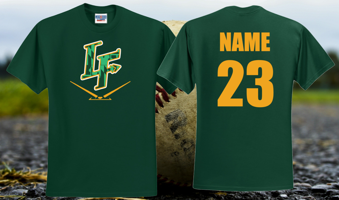 LF Baseball - MD Flag Short Sleeve T Shirt - Green – Crab & Anchor Apparel