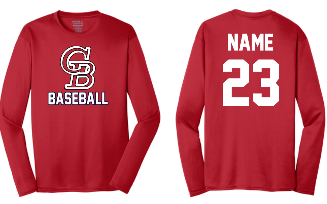 GB Baseball - Classic Performance Long Sleeve Shirt – Crab & Anchor Apparel