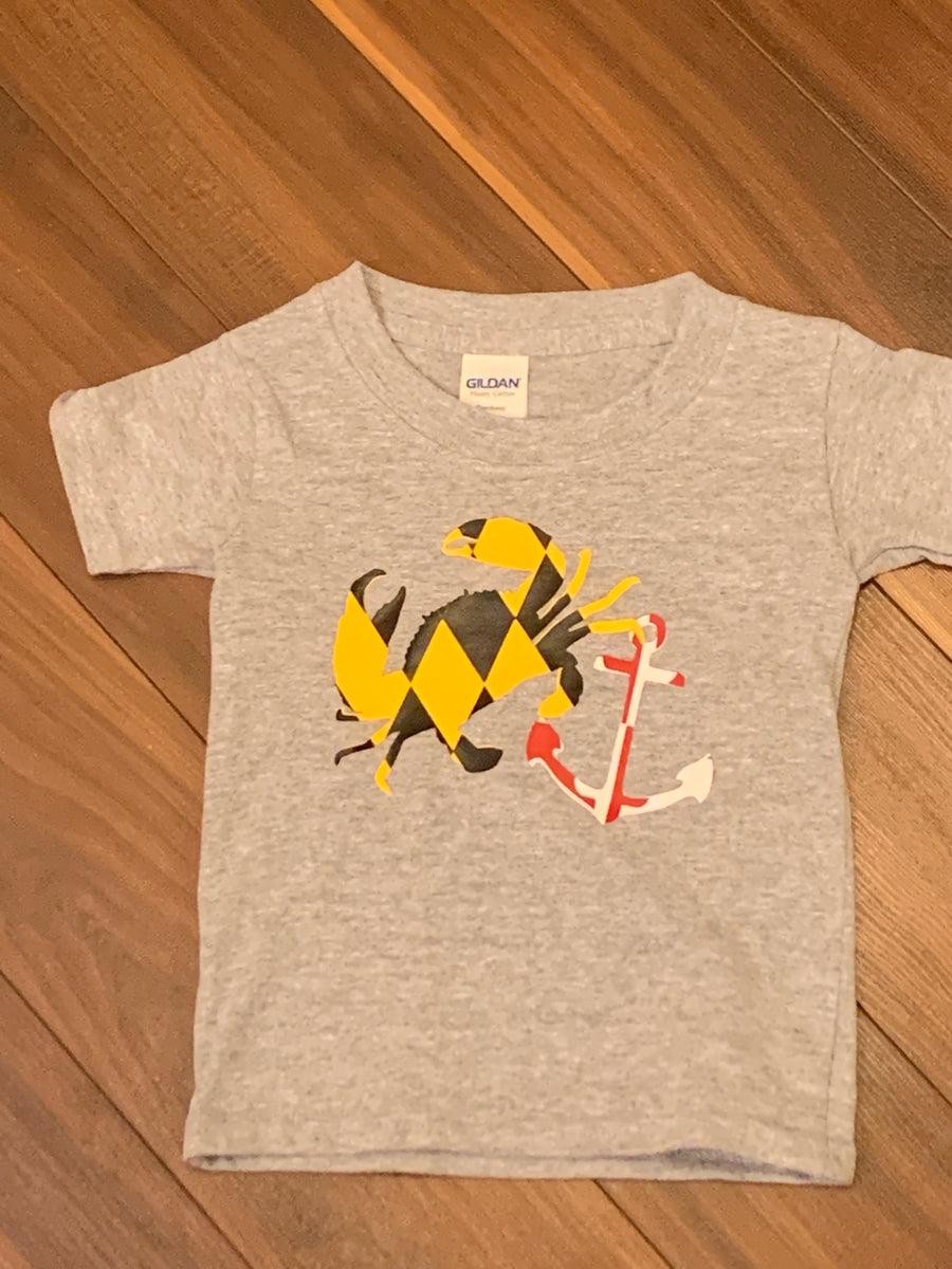 CGB Crab and Anchor shirt - Baltimore & Calvert MD Flag – Crab & Anchor ...