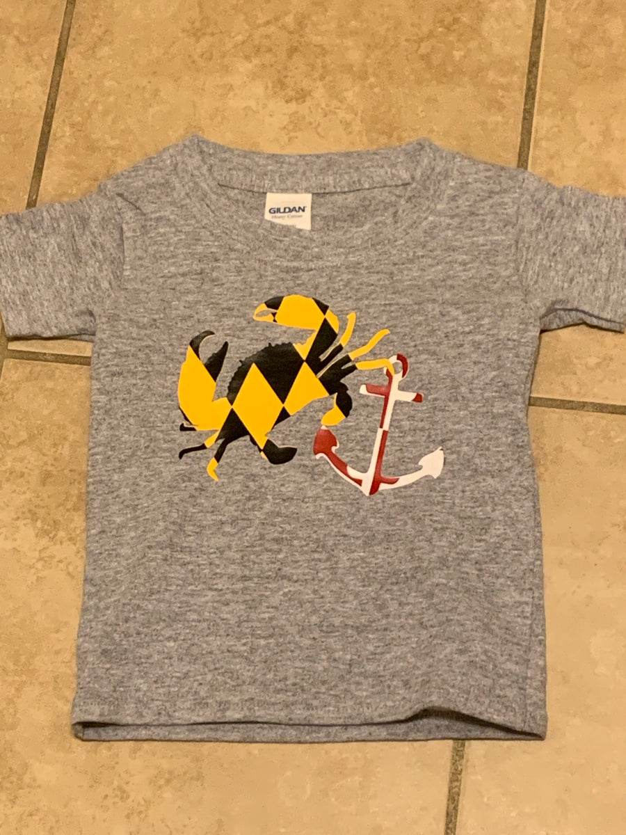 CGB Crab and Anchor shirt - Baltimore & Calvert MD Flag – Crab & Anchor ...
